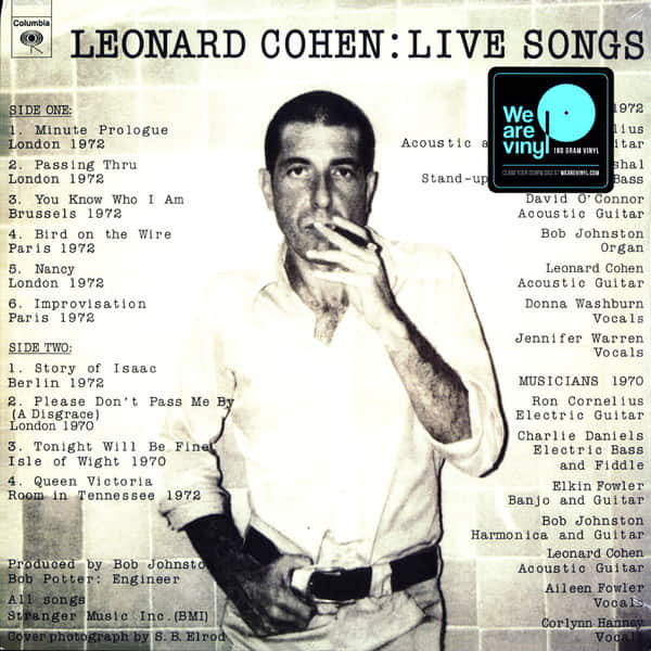 Leonard Cohen – Leonard Cohen: Live Songs