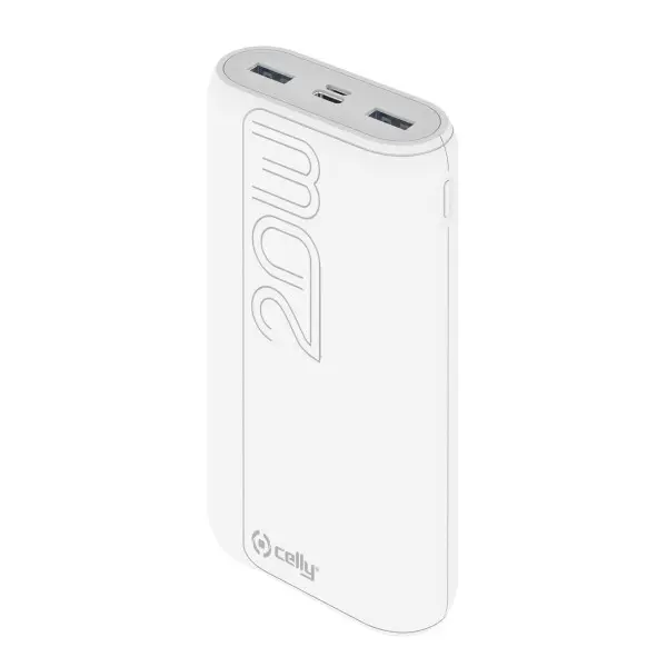 CELLY Powerbank EVO od 20000mAh u BELOJ boji