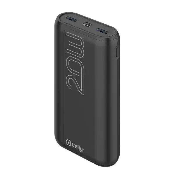 CELLY Powerbank EVO od 20000mAh u CRNOJ boji