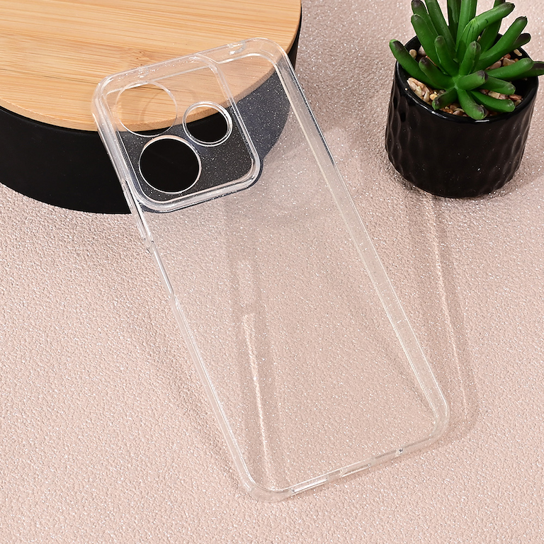 Zastitna maska (futrola) Sparkle Dust - Xiaomi Redmi 13 4G Transparent