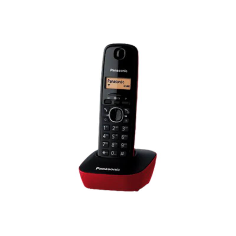 Panasonic DECT KX-TG1611FXH fiksni telefon, Crveni
