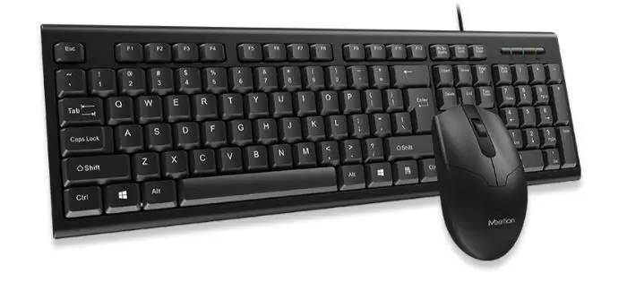 MeeTion C100 Set 2u1 žična tastatura + žični miš, Crni