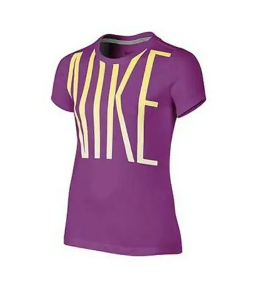 NIKE Majica za devojčice CAT HBR BLOCK TEE YTH-641724-550 ljubičasta