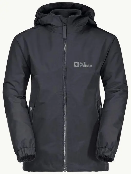 JACK WOLFSKIN Jakna za dečake ICELAND 3IN1 B crna