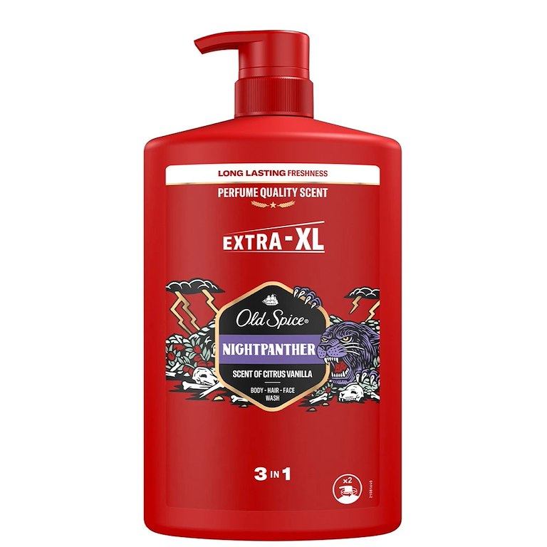 OLD SPICE GEL ZA TUŠIRANJE 1L 3IN1 PUMPICA NIGHTPANTHER