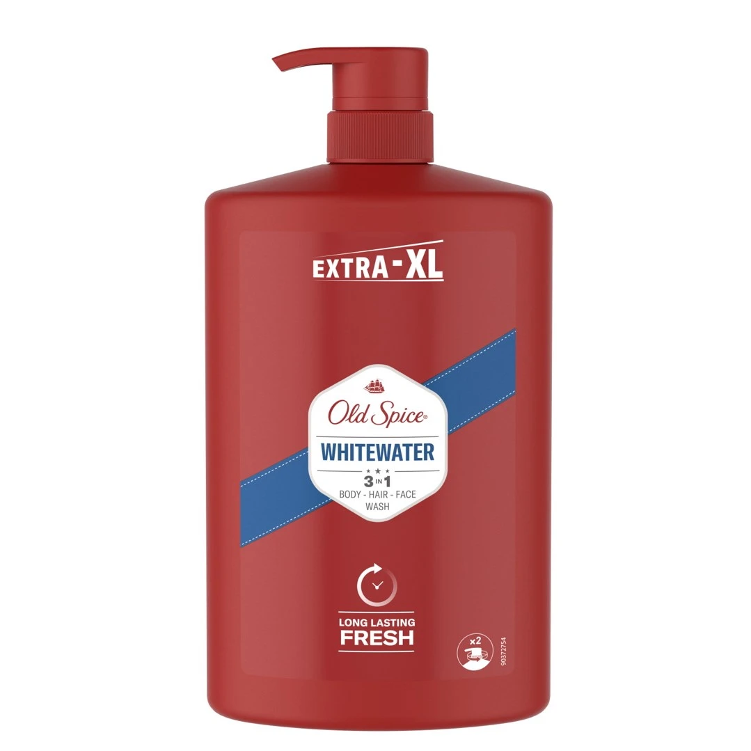 OLD SPICE GEL ZA TUŠIRANJE 1L 3IN1 PUMPICA WHITEWATER