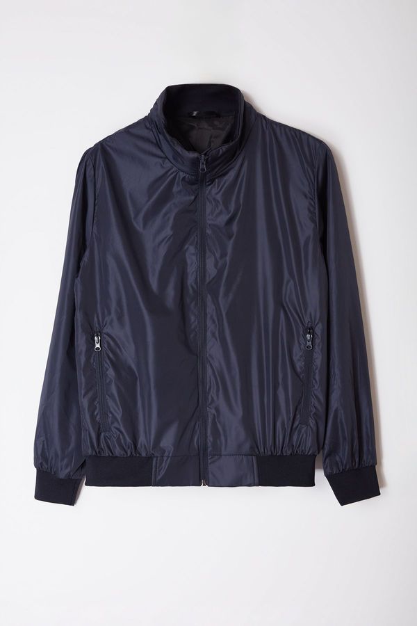 TRENDYOL NAVY BLUE REGULAR FIT SEASONAL JACKET COAT