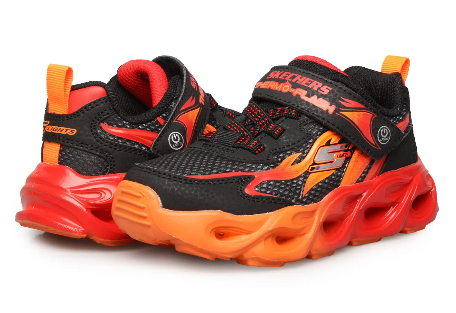 SKECHERS Patike za dečake THERMO-FLASH-400103L-BKRD narandžasto-crne