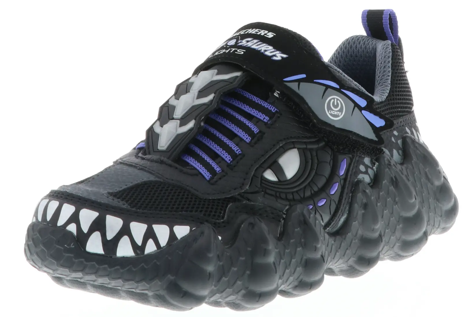 SKECHERS Patike za dečake SKECH-O-SAURUS LIGHTS DINO-TRACKER 400112L-BKCC crne