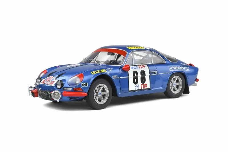 Solido Model automobila Alpine A110 1600S - Rallye Du Portugal 1971 - J.P.Nicolas/J.Todt #88, 1:18, Plavi