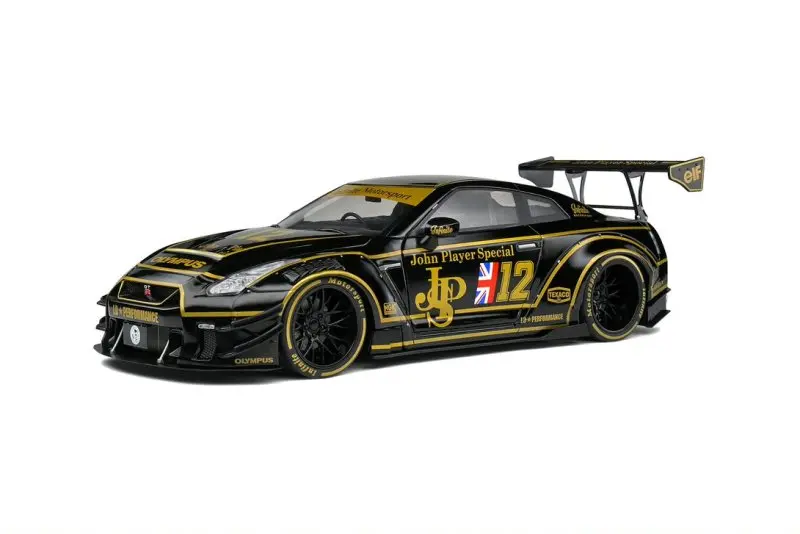 Solido Model automobila Nissan GT-R (R35) With Body Kit Type 2 - JPS - 2022, 1:18, Crno-zlatni