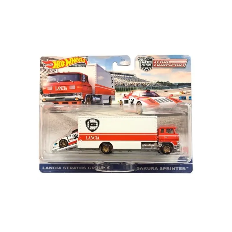 Hot Wheels Model automobila i transportera Sakura Sprinter & Lancia Stratos #96, 1:64