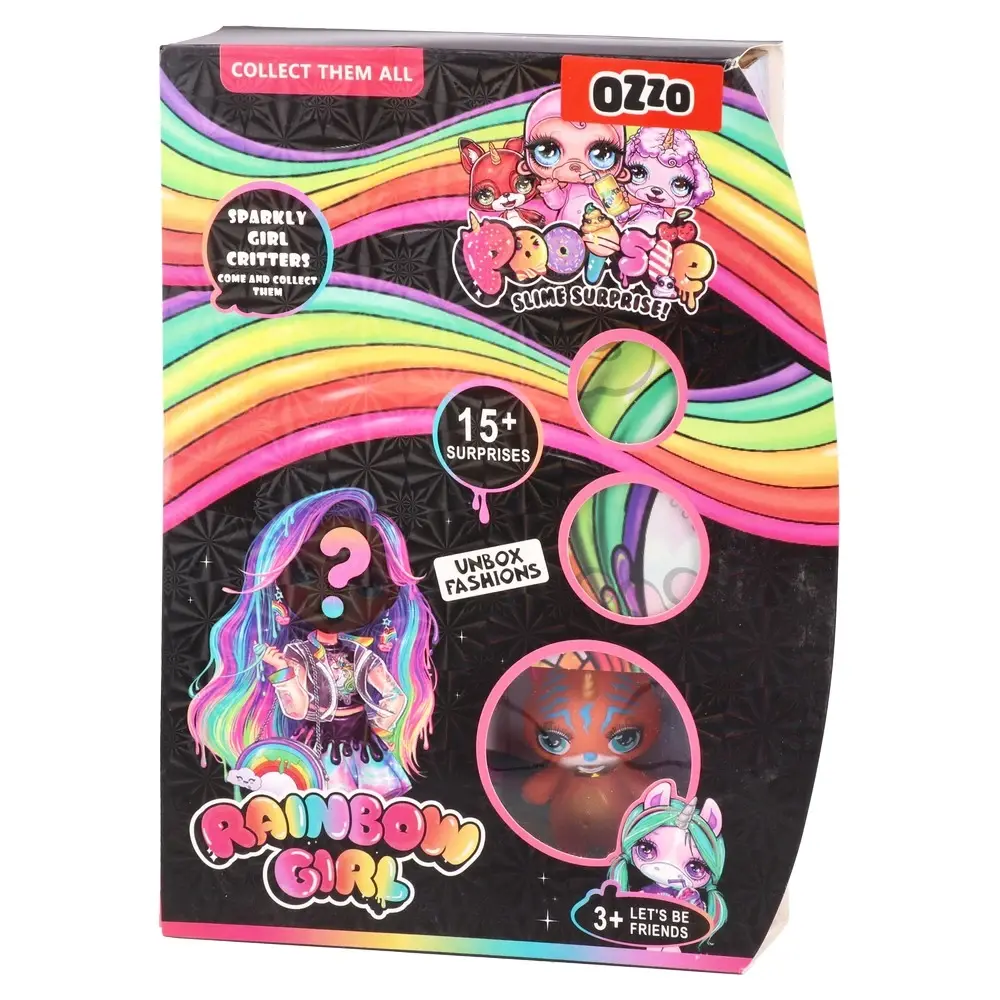 OZZO Rainbow girl Lutka, Set sa iznenađenjem