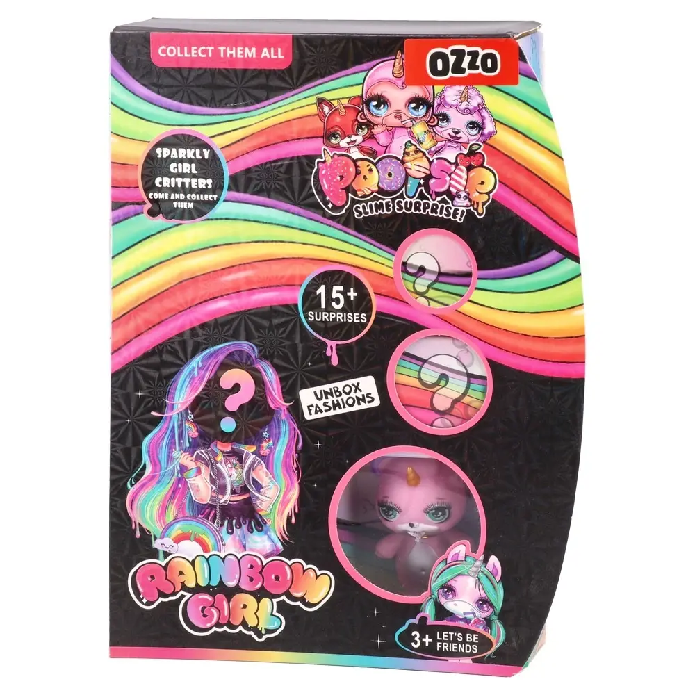 OZZO Rainbow girl Lutka, Set sa iznenađenjem