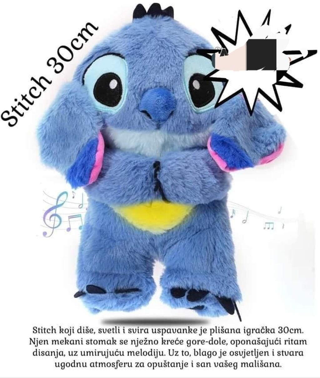 Neodoljivi i omiljeni Stitch i Lilo koji dise i peva uspavanke. Ovo