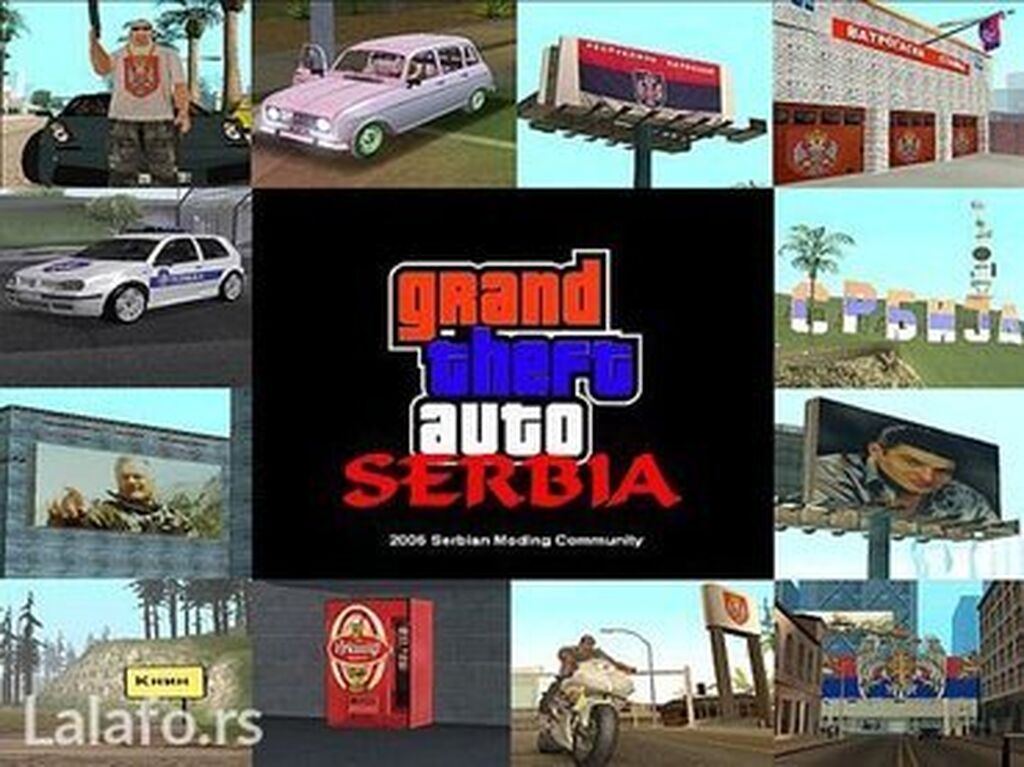 GTA SRBIJA + GTA San Andreas Prodajem ove igre igra za pc (racunar i