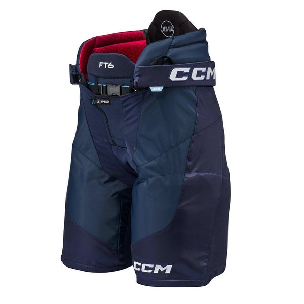 CCM JETSPEED FT6 NAVY JUNIOR L HOCKEY PANTS