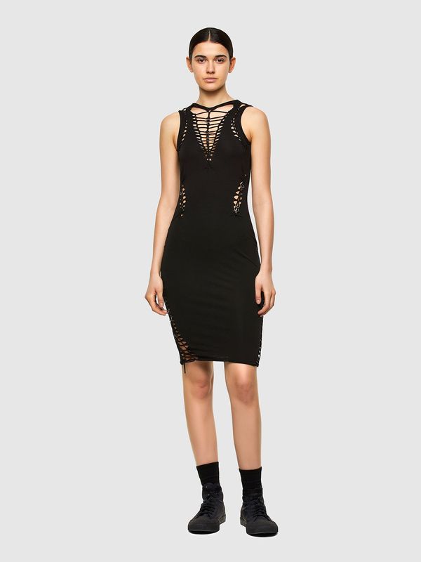 DIESEL DRESS - D-BRAIDEN DRESS BLACK