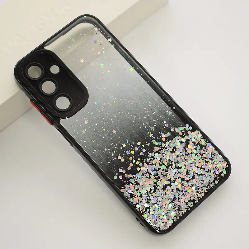 Maska Frame Glitter za Samsung A25 5G/ A256B, Crna