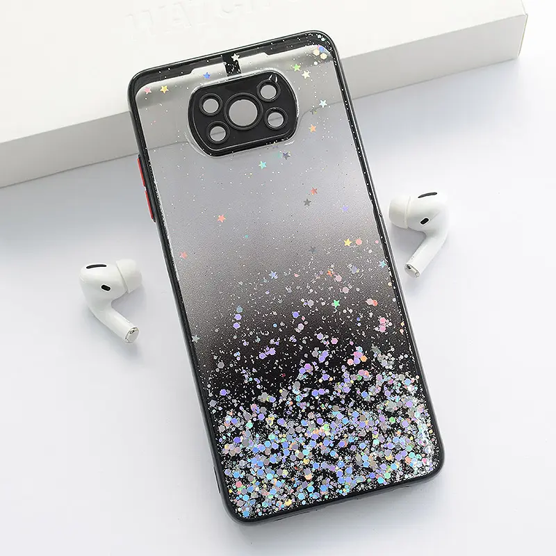 Maska Frame Glitter za Xiaomi Poco X3/ X3 NFC, Crna