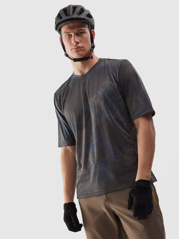 MEN'S CYCLING QUICK-DRYING T-SHIRT 4F - BROWN