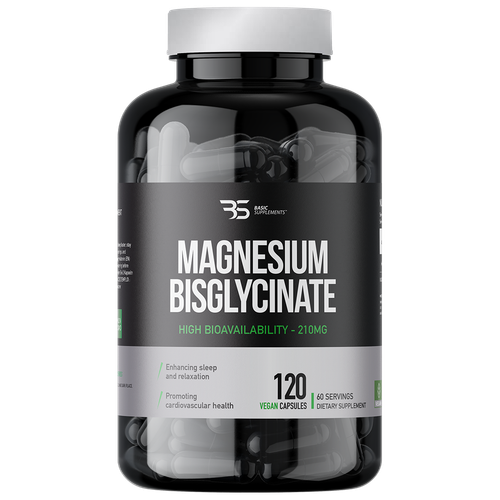 Basic Supplements Magnezijum Bisglicinat - 120 Vegan Kapsula