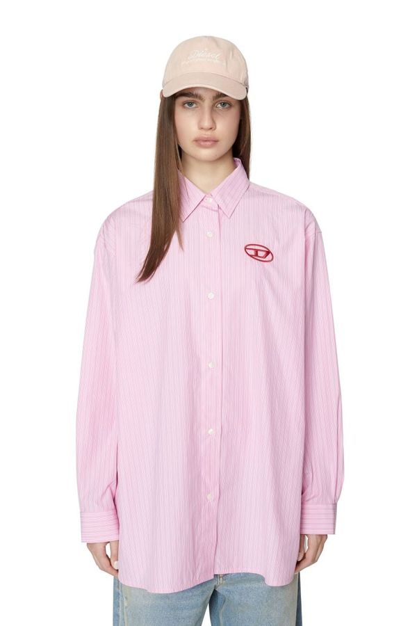 DIESEL SHIRT - C-BRUCE-STR SHIRT PINK