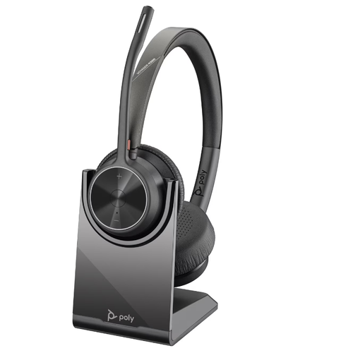 HP Poly 77Z31AA HP Poly Voyager 4320 USB-C Headset +BT700 dongle +Charging Stand, Black