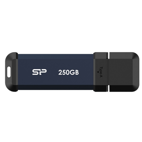 Silicon Power SP250GBUF3S60VPB 250GB USB Flash Drive, USB3.2 Gen.2, Marvel Xtreme M80, Read up to 600 MB/s, Write up to 500MB/s, Blue