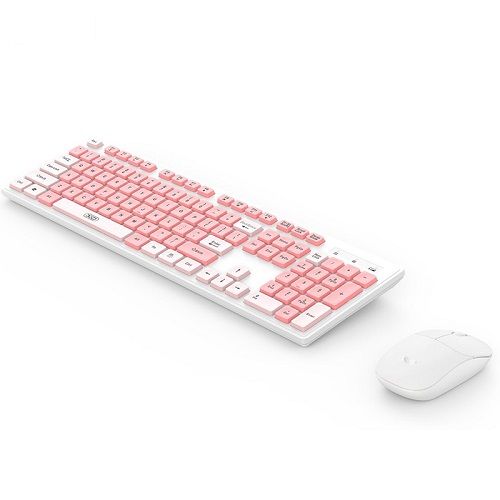 XO Bežična Tastatura i Miš KB-05 pink