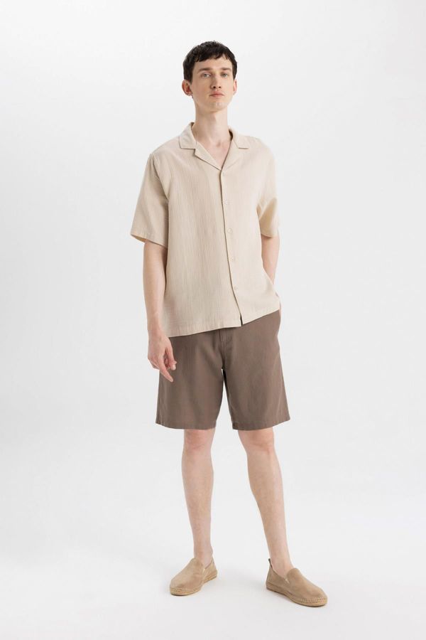 DEFACTO RELAX FIT LINEN LOOK SHORTS