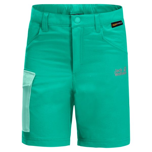 DĚTSKÉ KRAŤASY JACK WOLFSKIN ACTIVE SHORTS DEEP MINT