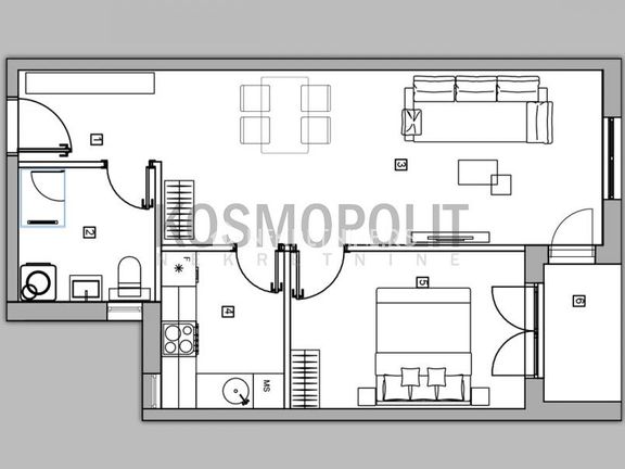 Zvezdara, Mirijevo, Aleksandra Bugarskog, 2.0, 50m2, 94042 EUR