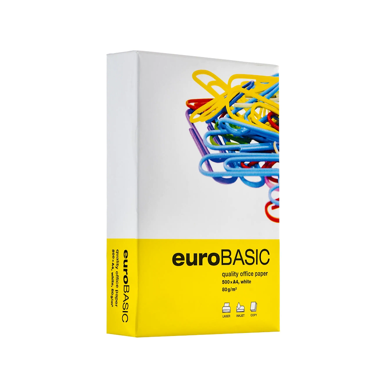 FOTOKOPIR PAPIR EURO BASIC A4 80GR 500 LISTA