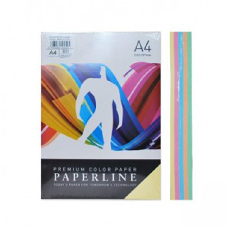 PAPIR U BOJI PAPERLINE A4 80G PASTELNI 1/250 MIX