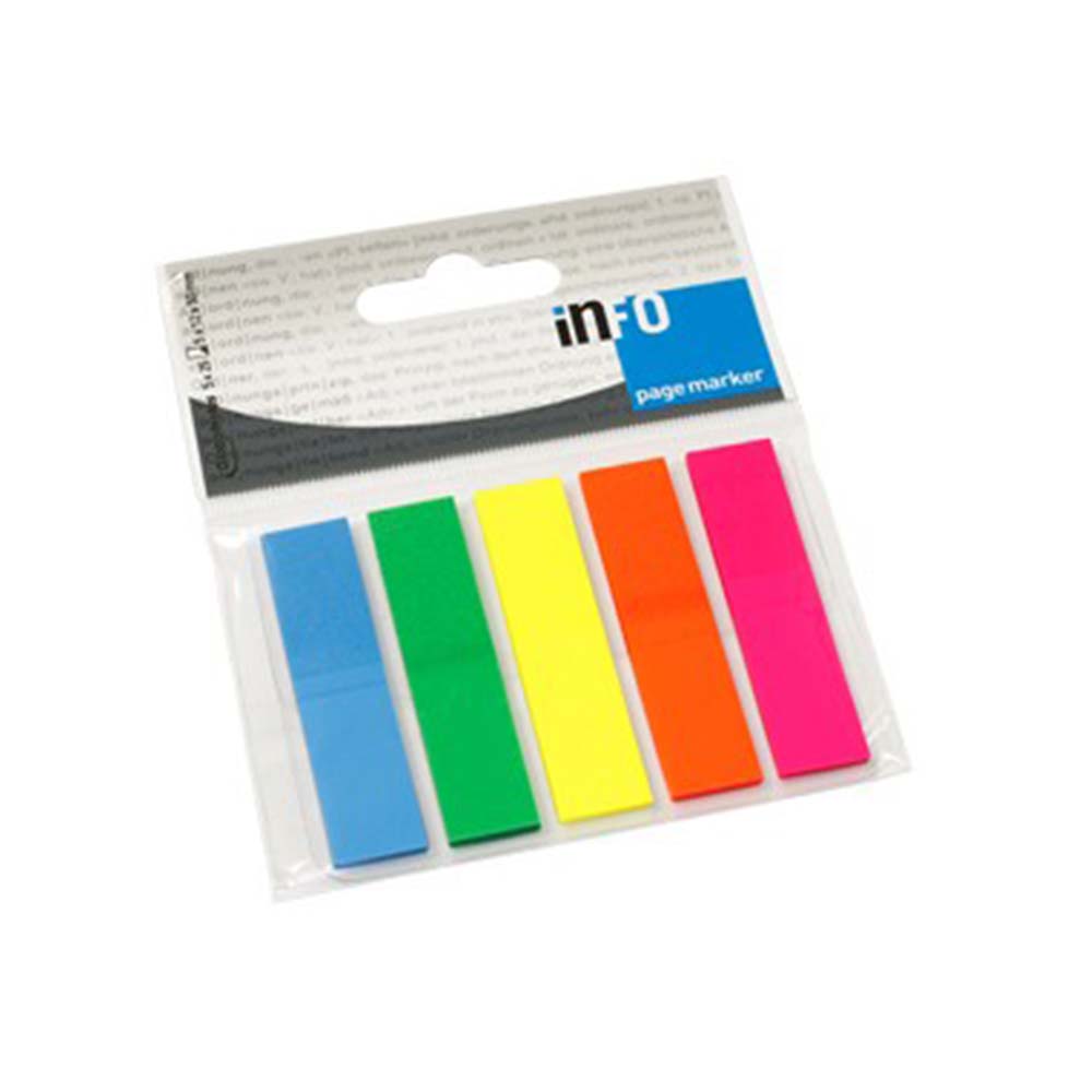 PAGE MARKER INFO NOTES 12X44MM BRILLIANT 5X25L