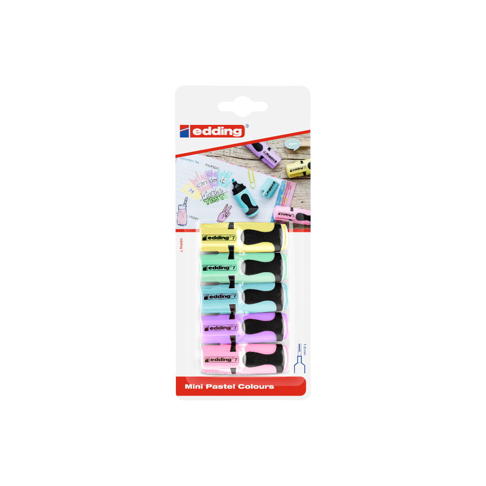 MINI SIGNIRI EDDING E-7 BLISTER 1/5 SORTITANO PASTEL