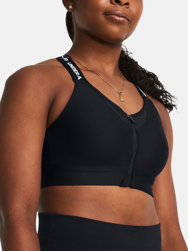 UNDER ARMOUR BRA UA INFINITY HIGH ZIP 2.0 BRA-BLK - WOMEN