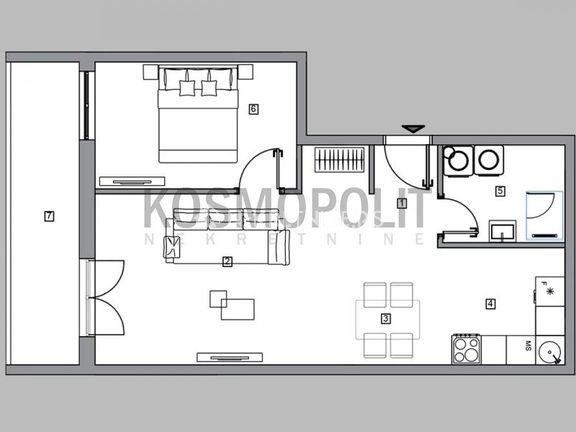 Zvezdara, Mirijevo, Aleksandra Bugarskog, 2.0, 57m2, 106721 EUR