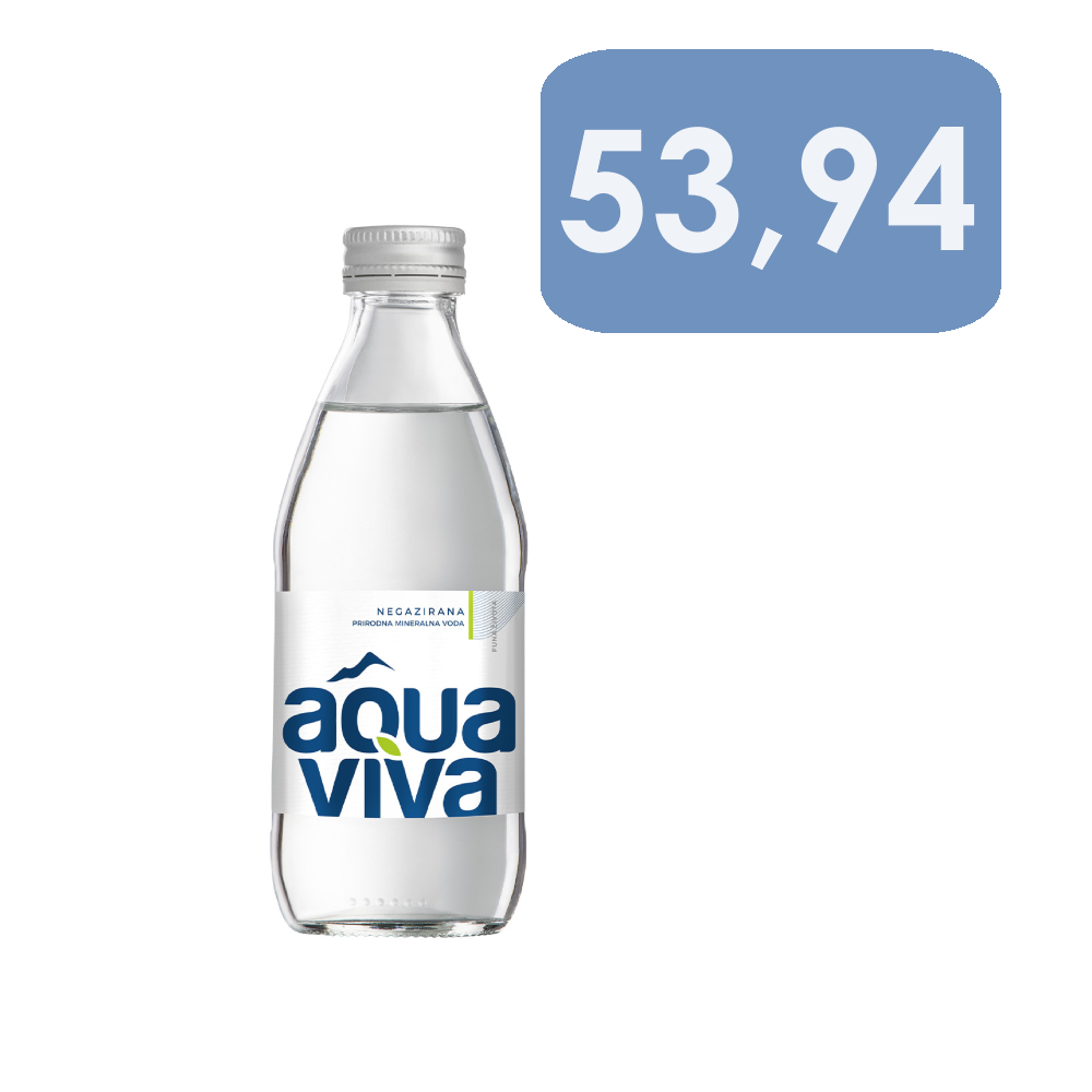 VODA AQUA VIVA 0.25L NEGAZIRANA STAKLO 1/24