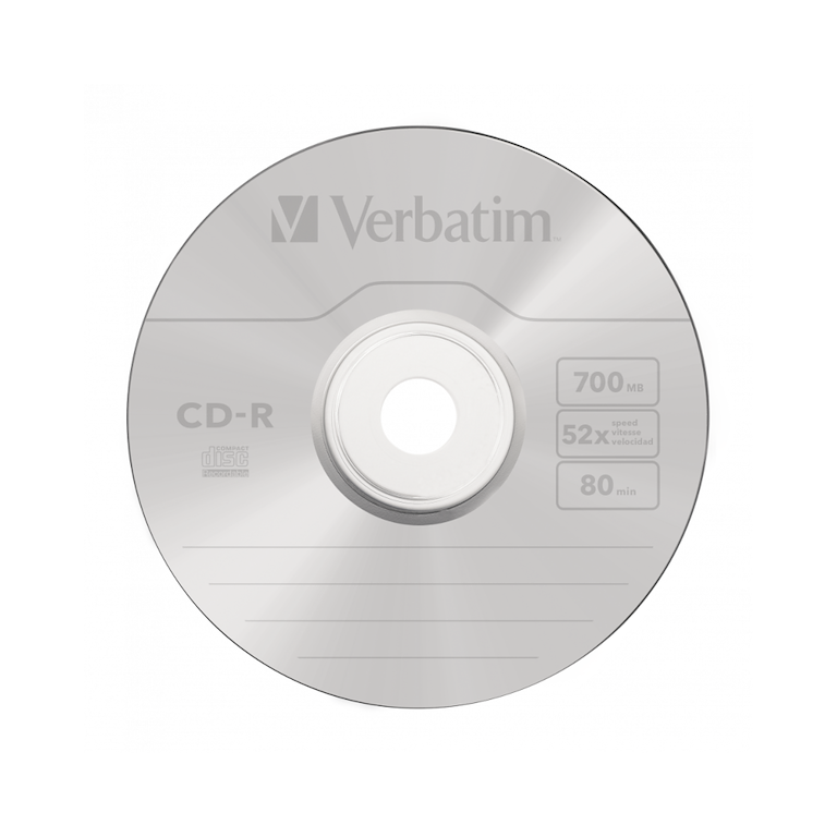 CD-R VERBATIM 700MB 1/1 BEZ KUTIJE