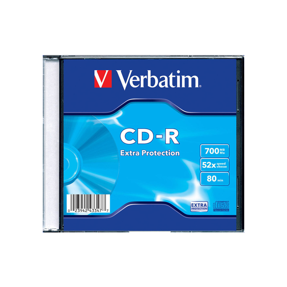 CD-R VERBATIM 700MB 1/1 SLIM CASE U KUTIJI