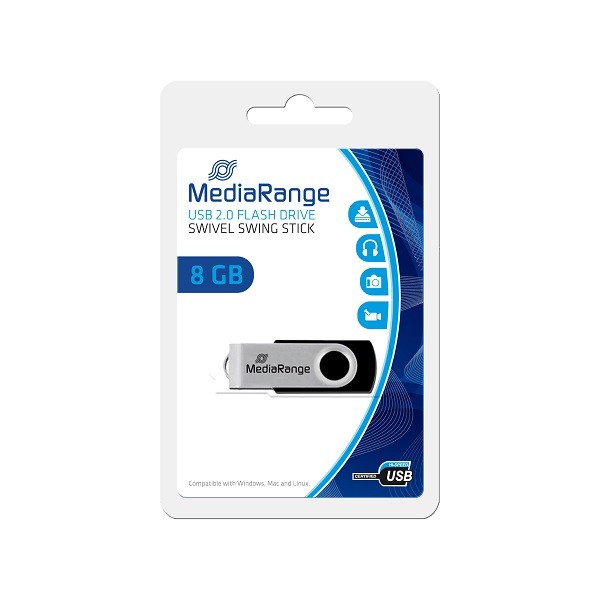 USB FLASH MEMORIJA MEDIARANGE 2.0 8GB FLEXY DRIVE