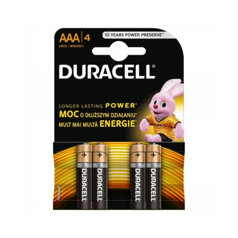 BATERIJA DURACELL ALKALNA LR3 AAA 4 KOM DURALOCK