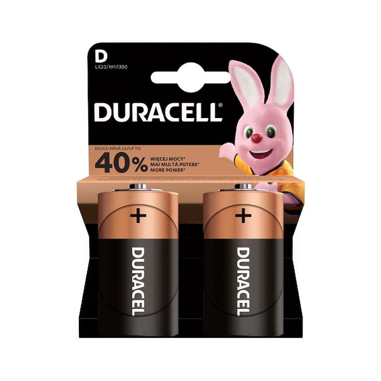 BATERIJA DURACELL ALKALNA D LR20 2 KOM DURALOCK