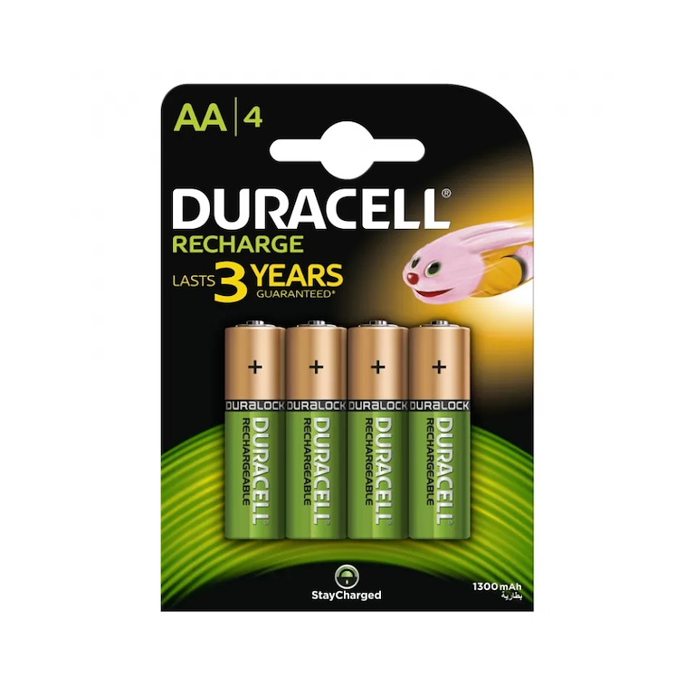 PUNJIVE BATERIJE DURACELL AA 4 KOM 1300MAH