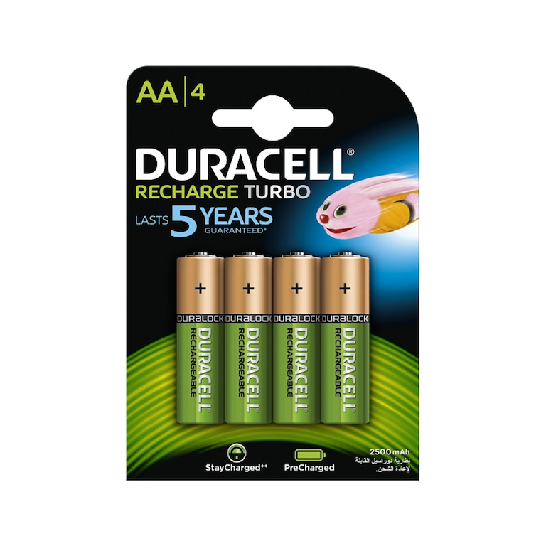 PUNJIVE BATERIJE DURACELL AA 4 KOM 2500MAH