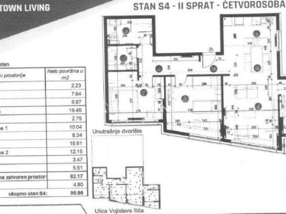 Vračar, Crveni krst - Vojislava Ilića, 97m2 - LUX, Vojislava Ilića