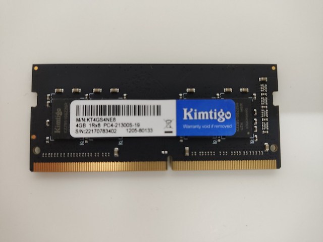 Laptop memorija DDR4 4GB Kimtigo