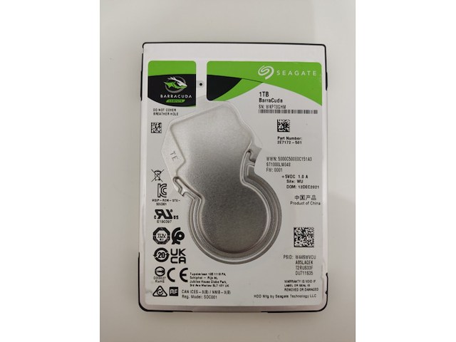 Laptop hard disk HDD 2.5 1TB Seagate